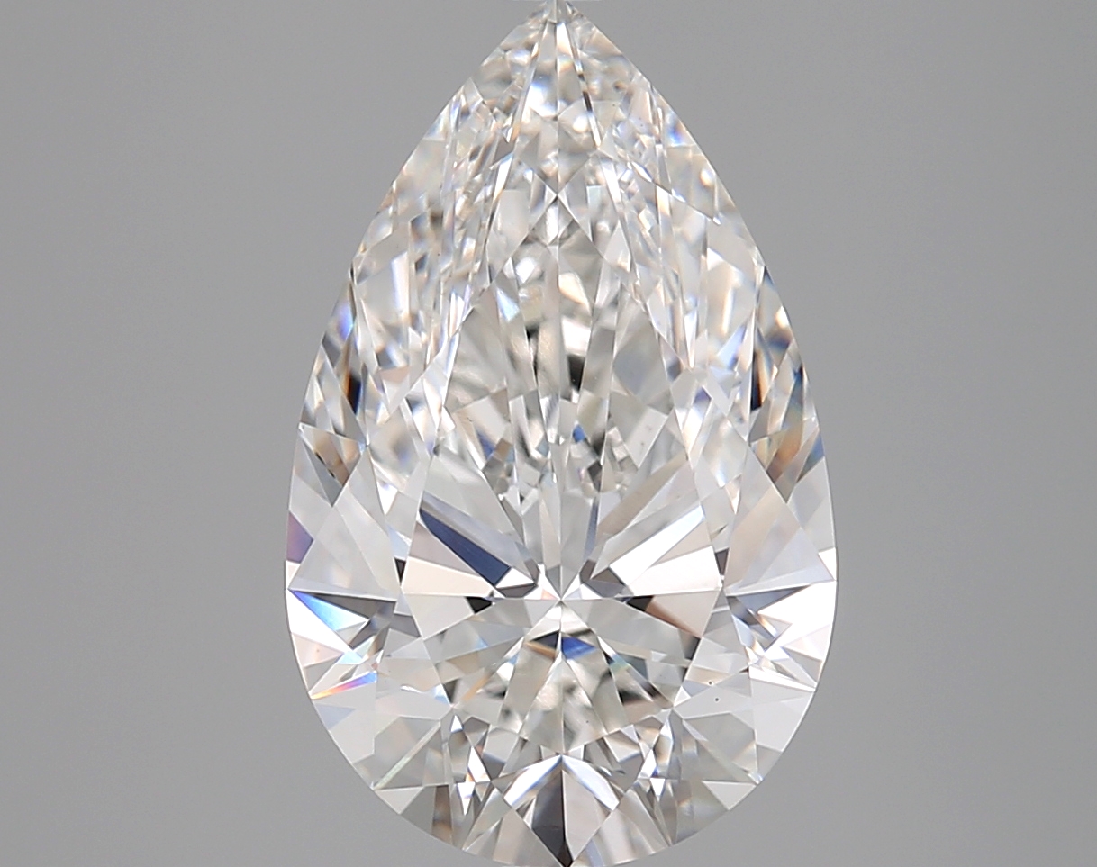 5.71 Carat Pear Shaped Ideal Cut G-VS1 IGI Certified Lab Grown Diamond ...