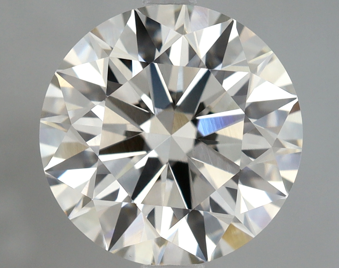 3.14 Carat Round Shaped Ideal Cut I-VVS2 IGI Certified Lab Grown ...